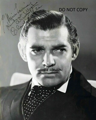 CLARK GABLE Autographed 8x10 Signed reprint Photo #3 !! | eBay