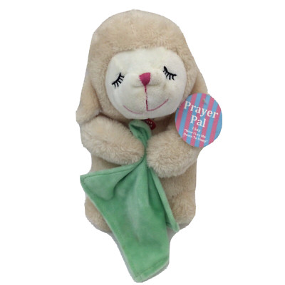 Praying Lamb Cream White Pink Sound NWT Prayer Pal Plush 8" Toy Lovey ...