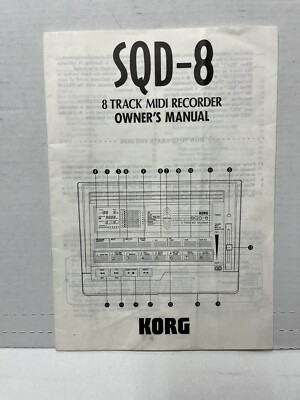 Korg SQD-8 Owner's Manual 8 track Midi Recorder - Owner's Manual Only ...