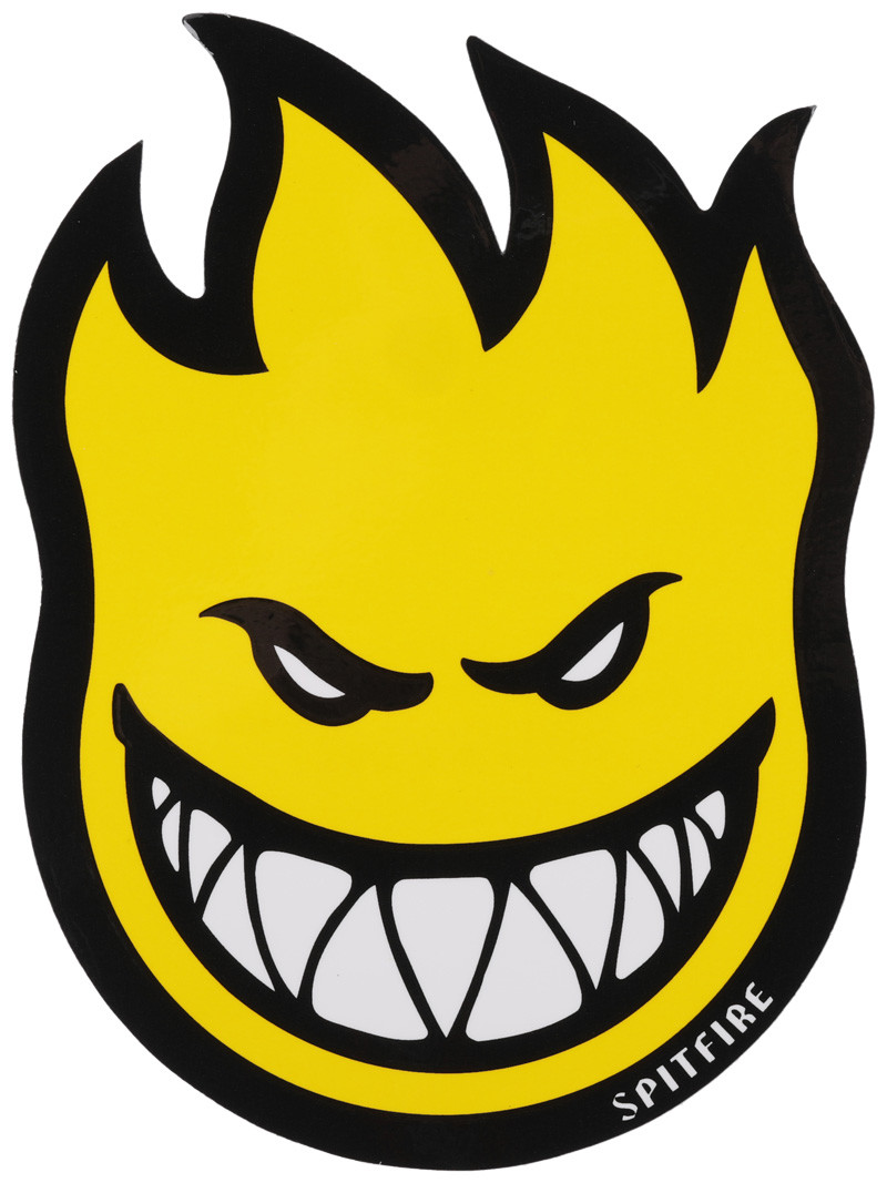 SpitFire Fireball Skateboard Sticker 3in yellow | eBay