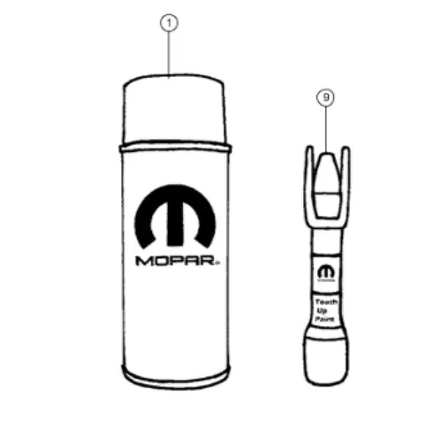 Genuine Mopar Touch-Up Paint Pen - Tusk White P/C (PW2) 06103538AA | eBay