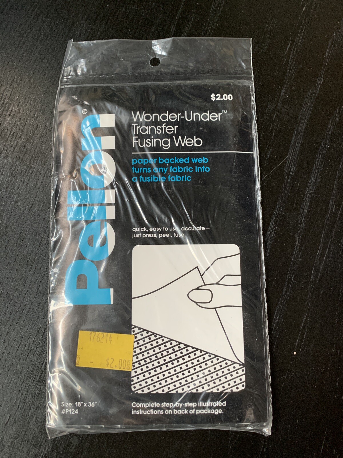 Vintage NOS Pellon Wonder Under Paper Backed Transfer Fusing Web 18”x36 ...