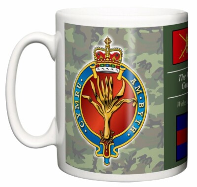 British Army Soldier The Welsh Guards Infantry Badge Motto TRF Coffee ...