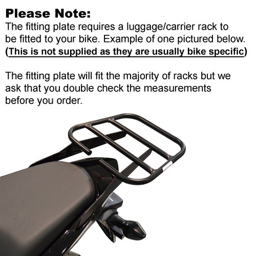 MOTORCYCLE SMALL TOP BOX 24L UNIVERSAL FITTING LIGHTWEIGHT LUGGAGE BOX ...