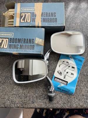 Rare DESMO 270 Boomerang Wing mirrors Bmc Mini Hornet Elf 1100 1300 ...