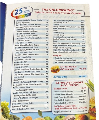 The CalorieKing Calorie, Fat and Carbohydrate Counter 2013 Edition Book ...