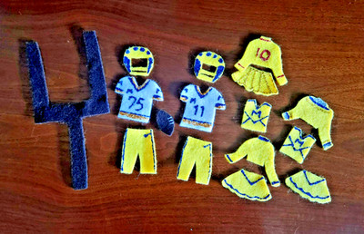 Custom Made Michigan Wolverines Football Felt Set - Compatible with ...