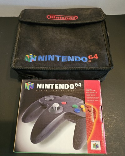 Vtg Official Nintendo 64 N64 Game Console Soft Carry Case & EMPTY ...