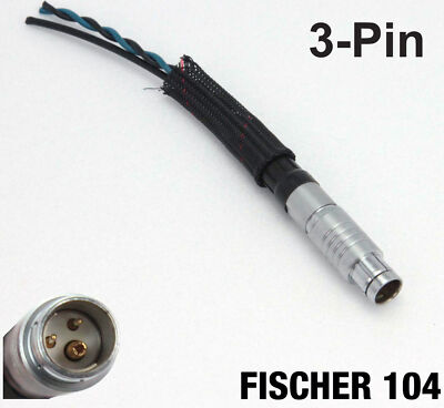 Fischer 104 Odu Cable 3-POL 3-PIN +10 CM Cable Plug Connector Plug Lemo ...