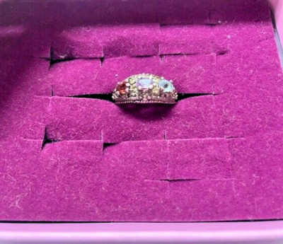 Silver 925 3 Gemstone Size 8 Ring FC-51-2 | eBay
