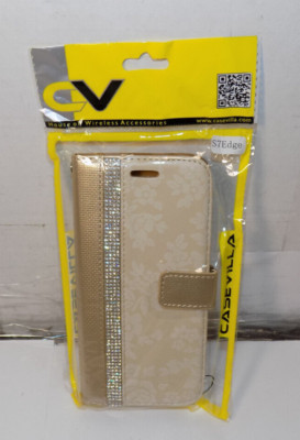 Cell Phone Case Cover For Samsung Galaxy S7 EDGE Golden Bling New | eBay