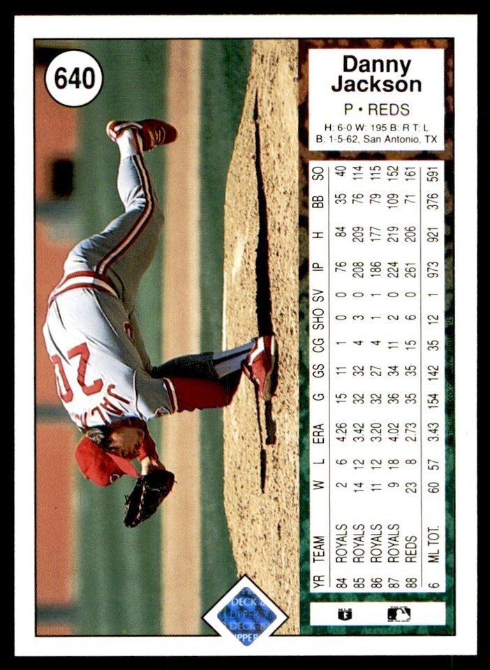 1989 Upper Deck #640 Danny Jackson | eBay