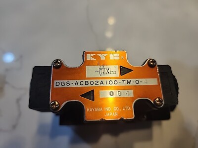 KYB Kayaba DGS-ACB02A100-TM-0-4 HYDRAULIC SOLENOID VALVE 100V AC | eBay