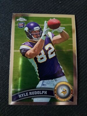 2011 Topps Chrome #203 KYLE RUDOLPH RC Rookie Minnesota Vikings *CT18A ...