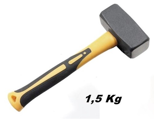 MARTELLO MAZZETTA MAZZUOLA DA MURATORE CON MANICO IN FIBRA 1,5 Kg | eBay