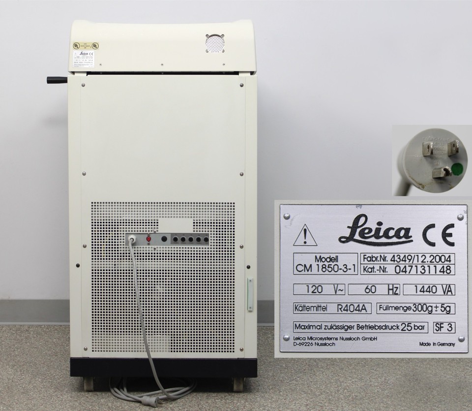 Leica CM1850-3-1 Cryostat Microtome 047131148 and Blade Holder | eBay