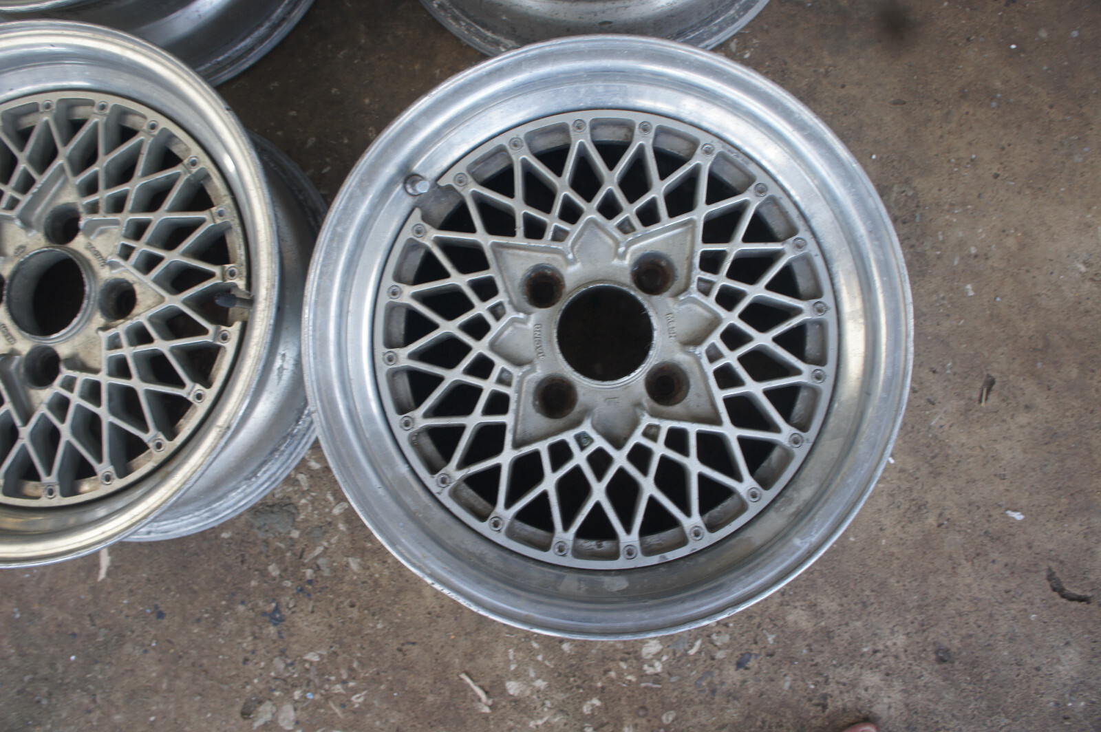 JDM Mesh Racing Japan 15" rims wheels for TA22 ae86 114.3X4 kp61 sunny ...