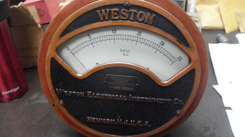 Large Antique Weston Electrical Instrument Meter | eBay