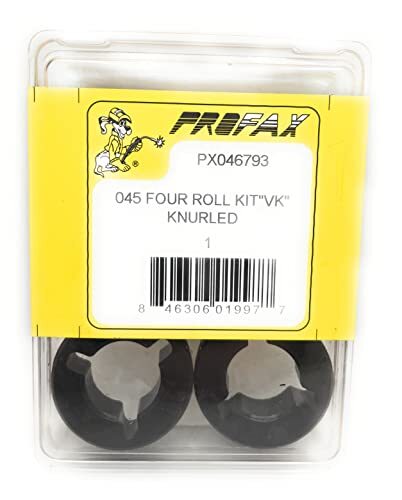 Profax PX046793, Miller Style VK-Groove .045" Drive Roll Kit, 4 roll ...