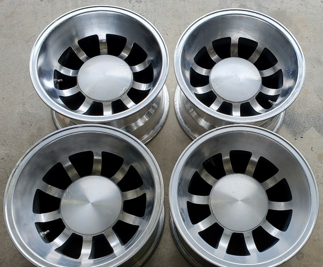 Vintage 6-lug 15X10 Western Bullet Mag Wheels Truck Chevy Van 4x4 ...