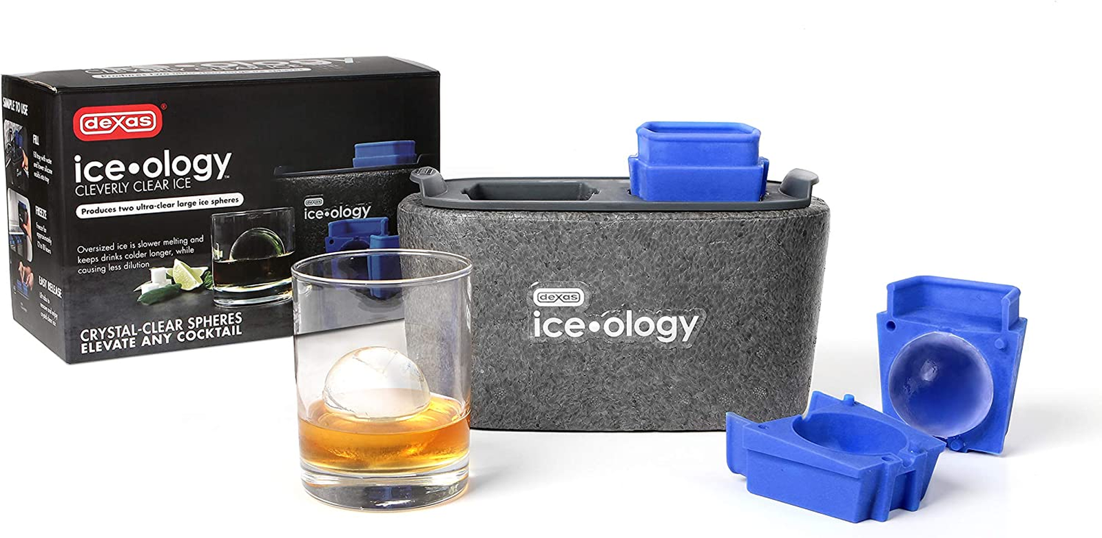 Ice•Ology Silicone Clear Ice Maker Tray for Crystal Clear Craft ...