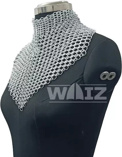 Aluminium Chainmail Collar Amata Jewelry Medieval Choker Neck Armor ...