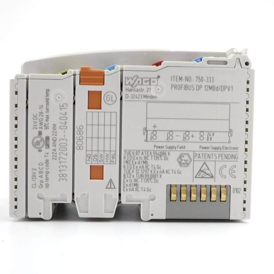 WAGO Profibus DP Feldbuskoppler 12 MBd/DPV1 750-333 GEB | eBay