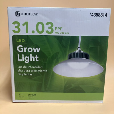 Utilitech 33W 31.03 PPF 400 - 700 NM LED Grow Light - NEW #4358814 | eBay