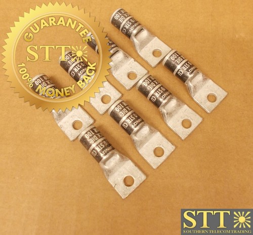 YA26L2 BURNDY 502005 HYLUG COMP LUG COPPER 1/4 INCH 1 HOLE 2/0 AWG(LOT ...