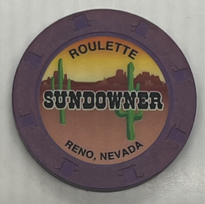Sundowner Casino Purple Roulette Chip Reno Nevada H&C 1990s | eBay
