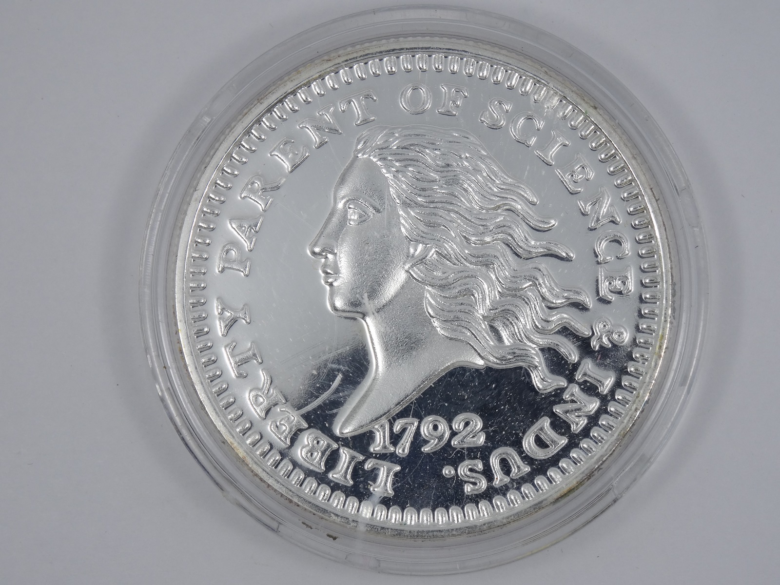 COPY SILVER COIN 1792 US LIBERTY PARENT OF SCIENCE & INDUSTRY | eBay