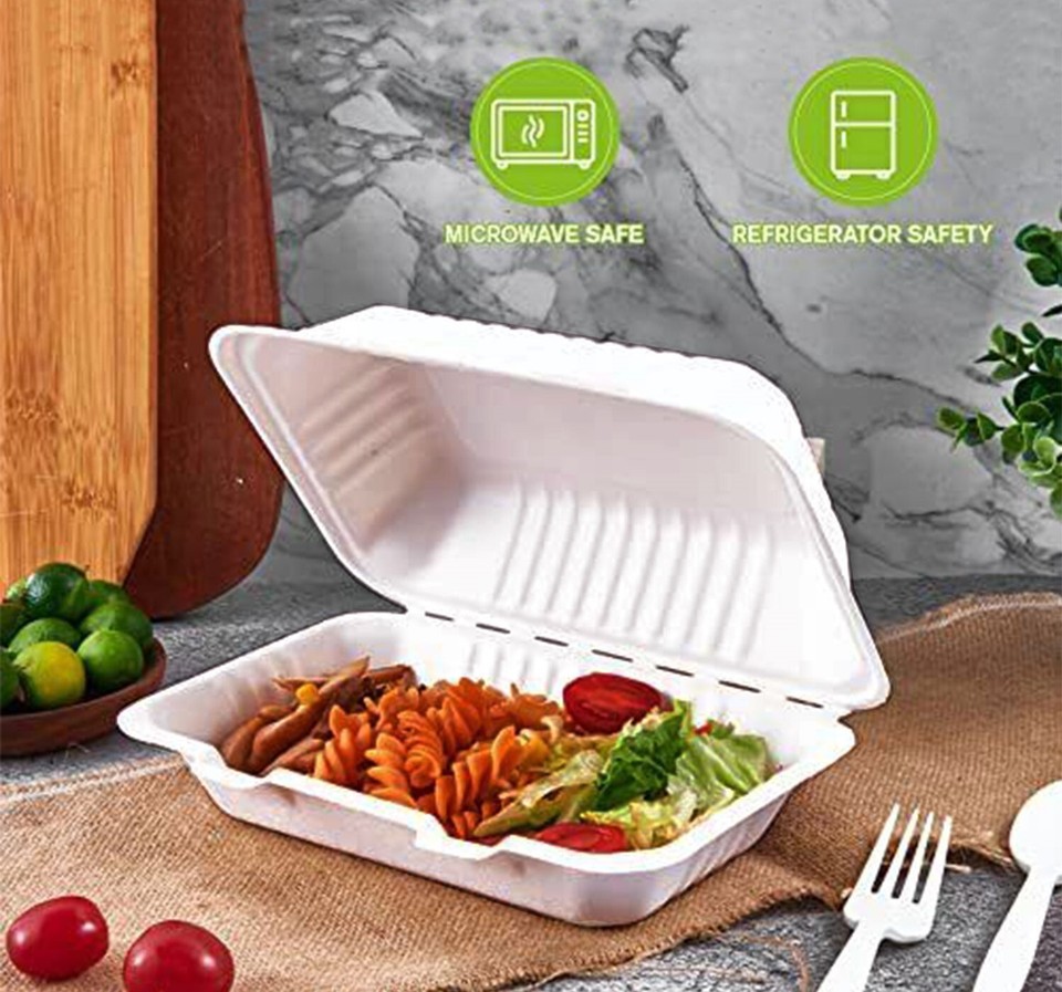 150 count 1-Comp Pebble Box Clamshell to go take-out Food Containers ...