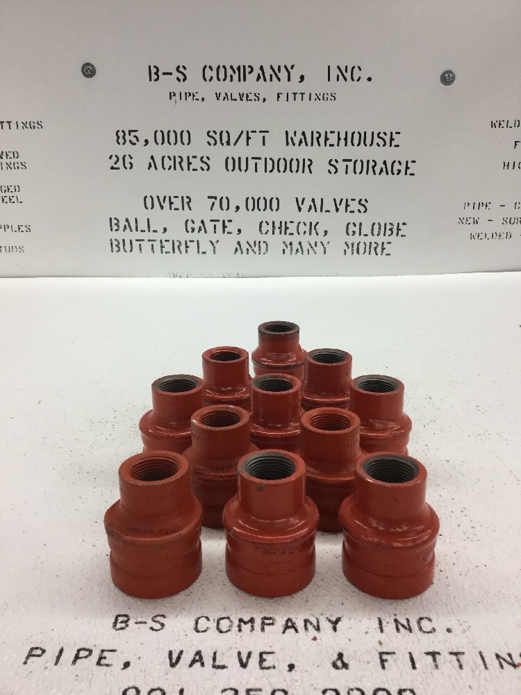 Grooved End Drain Cap Fitting 2" IPS Anvil Star W/ 1" FNPT Threaded ...