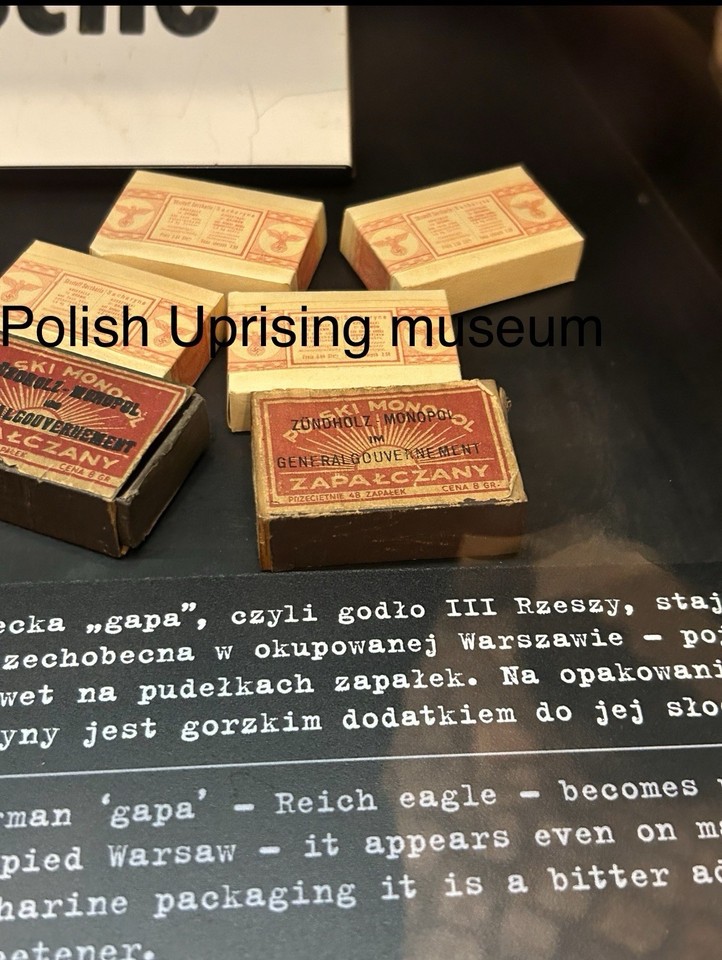 WWII Nazi Occupied Poland Full Matchbox w/ Matches-Warsaw Uprising ...
