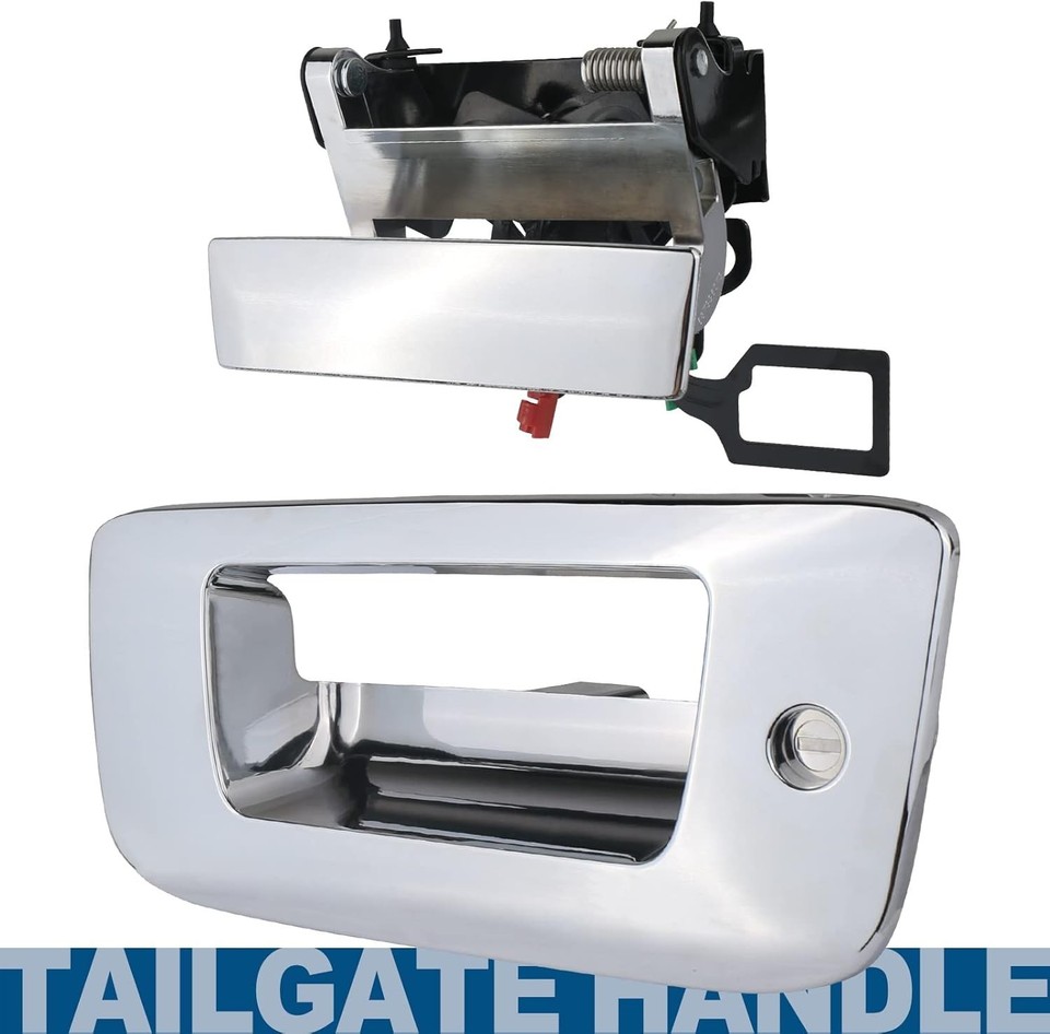 Locking Tailgate Handle Latch w/Bezel & Lock Cylinder & Keys 22755305 ...