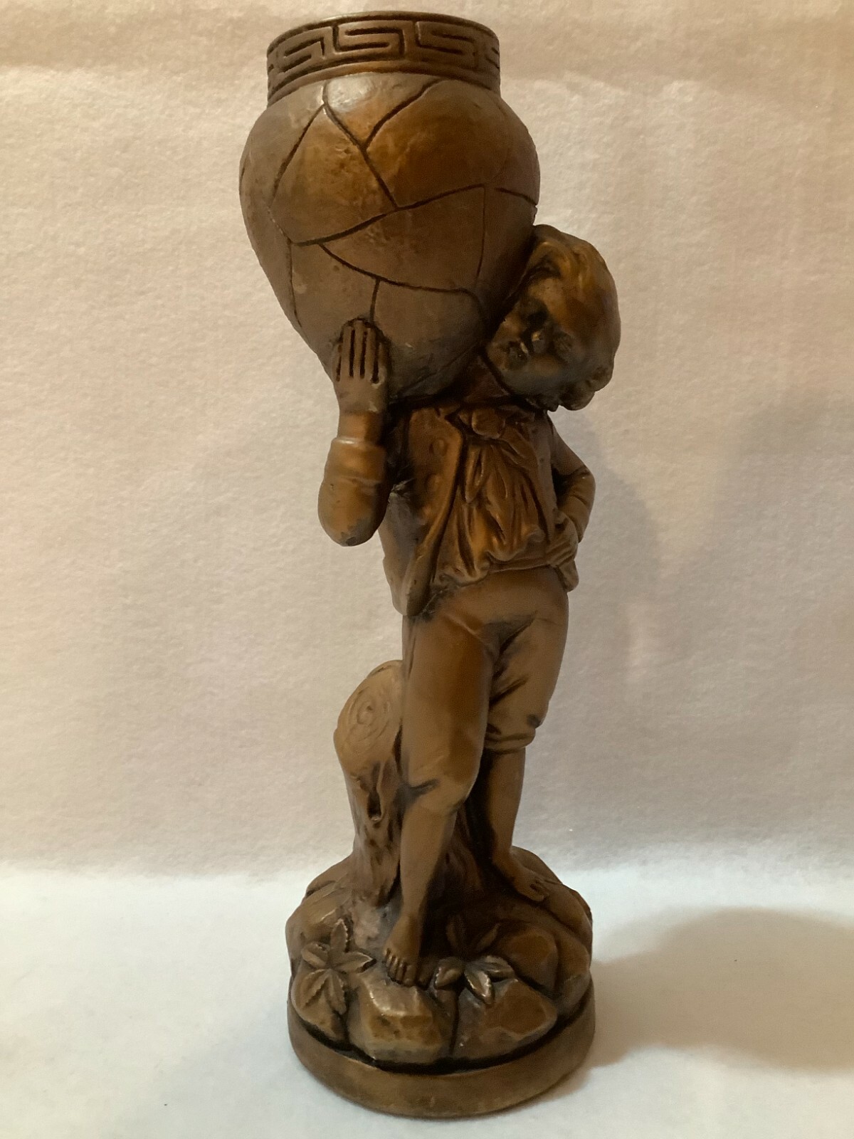 Marwal Ind. Inc Vintage Statue of Boy w/Urn | eBay