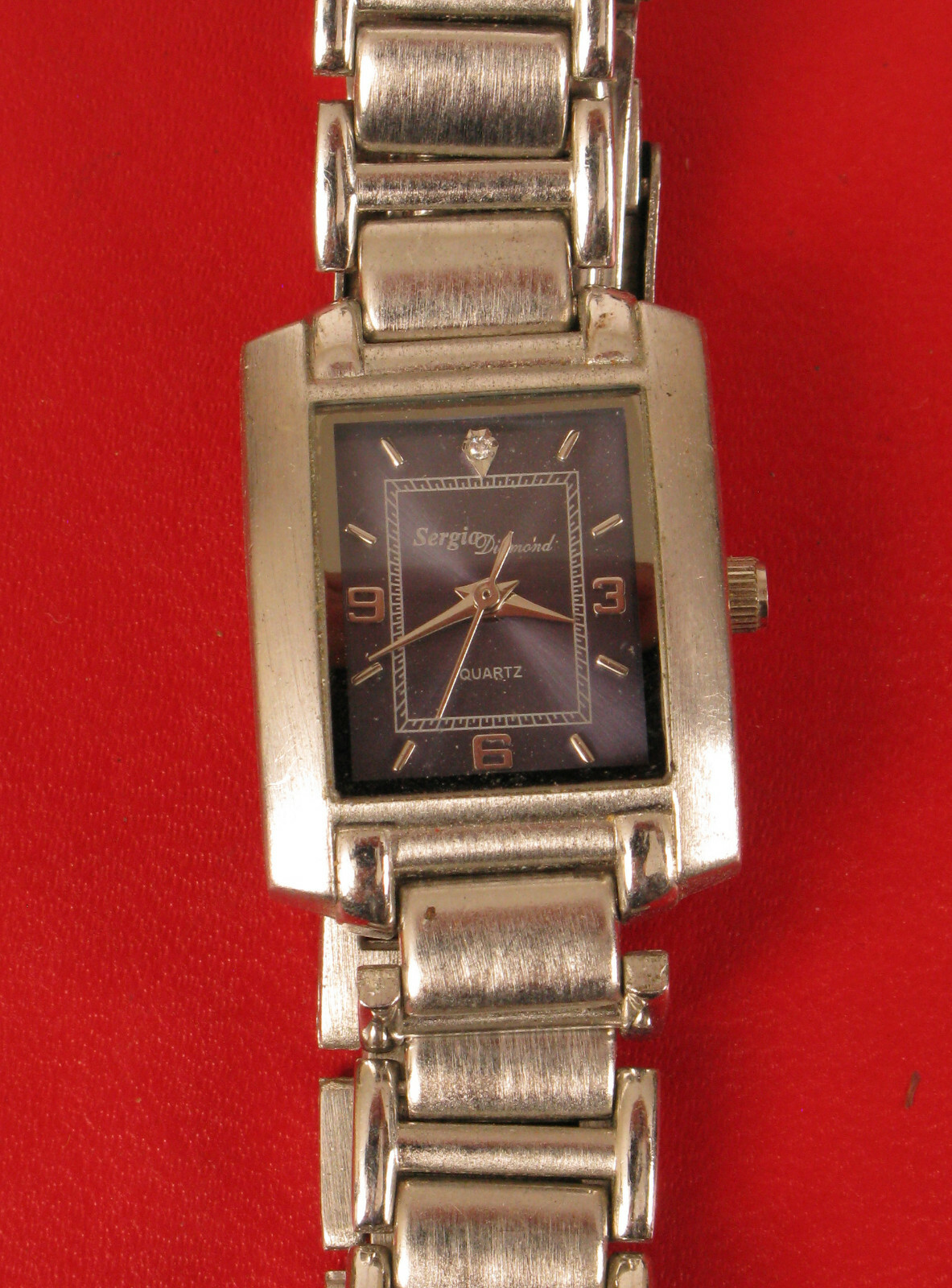 SERGIO DIAMOND WATCH NOT WORKING FOR PARTS REPAIR UNTESTED MAY JUST ...