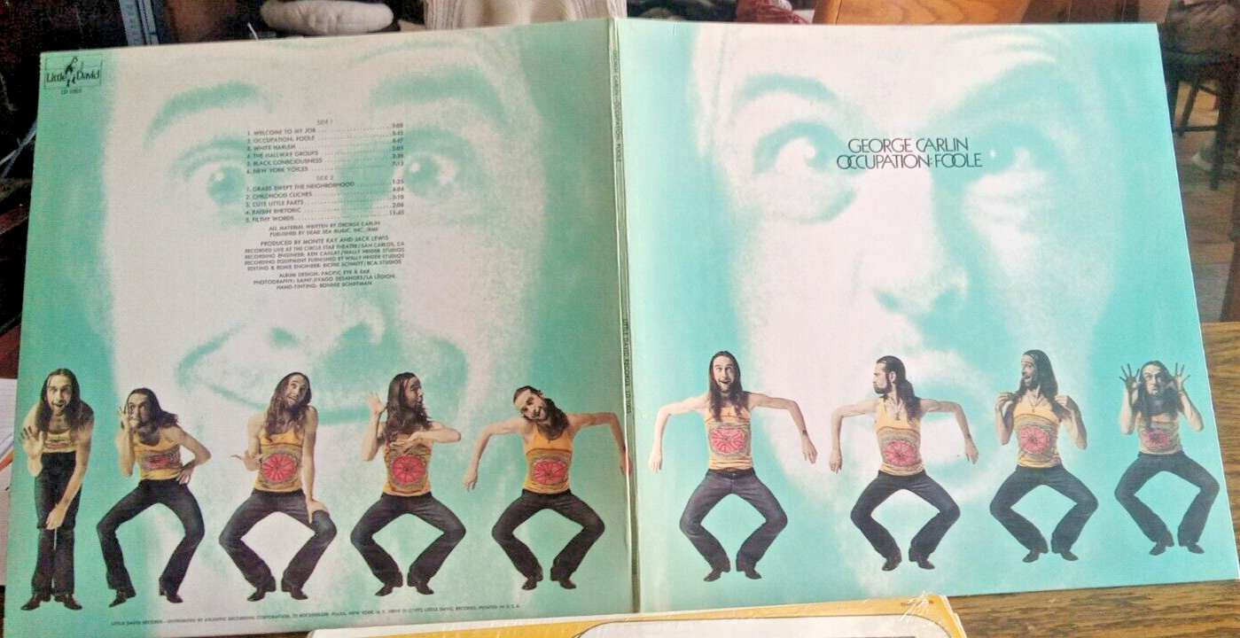 GEORGE CARLIN-Occupation Foole-Vinyl LP-1973 Little David | eBay