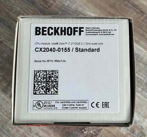 NEW BECKHOFF CX2040-0155 / STANDARD CPU MODULE INTEL I7 2715QE 2.1 GHz QUAD-CORE | eBay