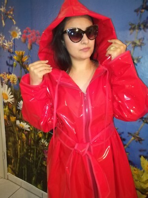 100% PVC Regencape Lack Gummimantel Raincoat Regenmantel Geschmeidig ...