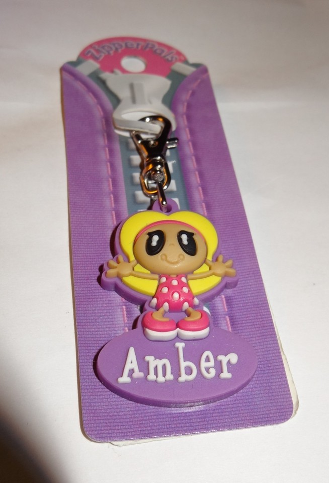 Zipper Pulls Kids Name Tag Zipper Pals ID Charm Backpack Bag Choose ...