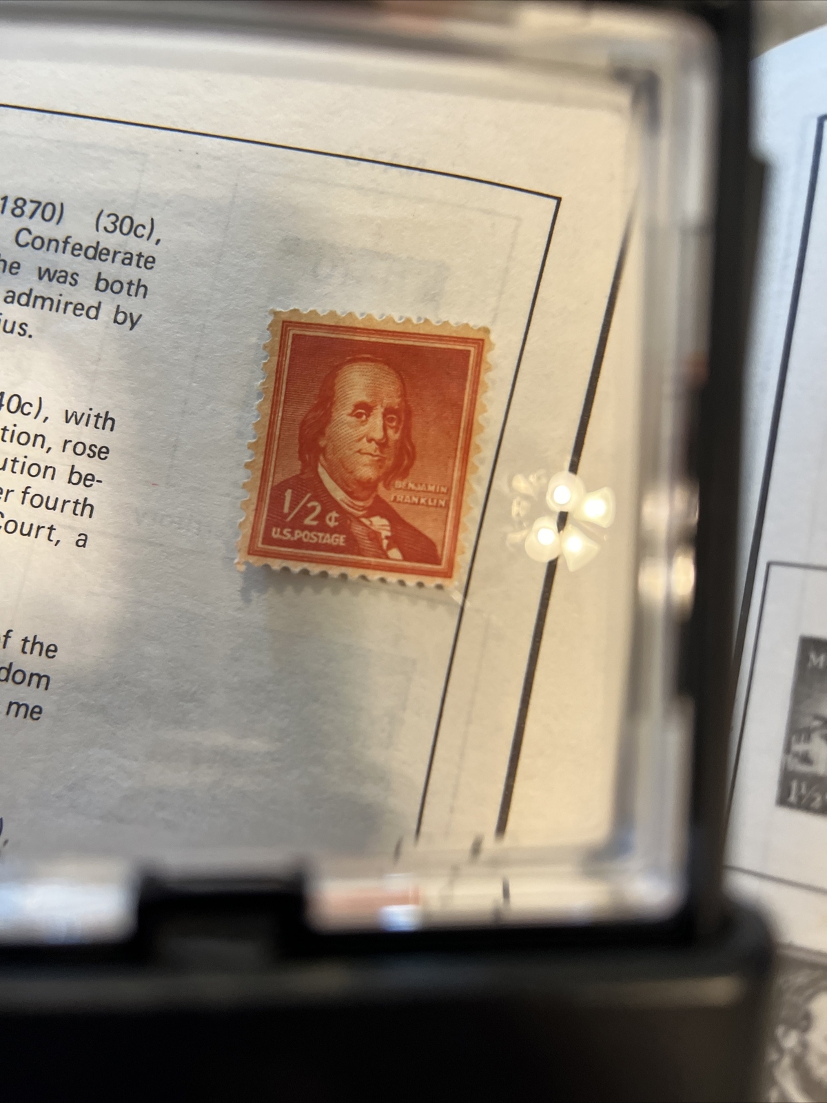 Benjamin Franklin 1/2 Cent Red Stamp | eBay