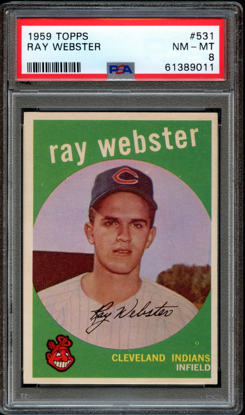 BB - 1959 Topps - #531 - Ray Webster - PSA 8 - NM-MT | eBay