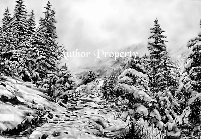 Graphite Drawing Landscape