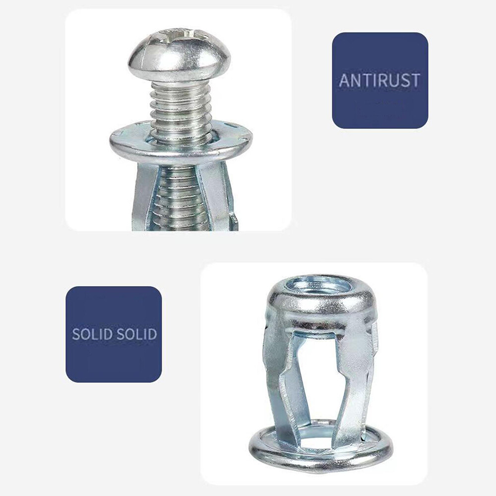 Expansion Screw Petal Nut,Petal Shape Metal Nut with Screws Easy ...
