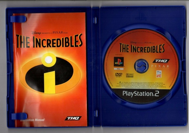 The Incredibles Disney Pixar Ps2 PlayStation 2 Video Game Complete for ...