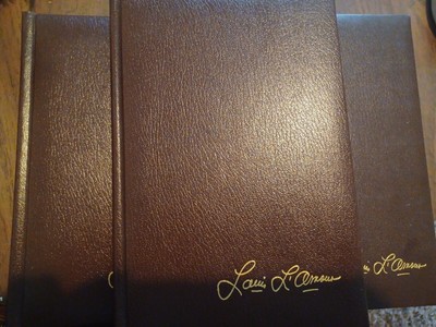 3 Louis L’amour leatherette Books. Killoe, End of the Drive, Bendigo ...