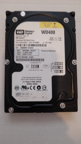 Western Digital 40GB WD400 7200RPM PATA IDE 3.5" Desktop HDD Hard Disk ...