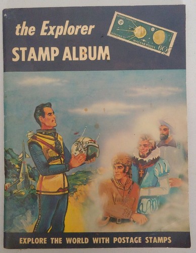 Vintage 1960 The Explorer Stamp Album 41 Stamps 112 Pages Harris | eBay