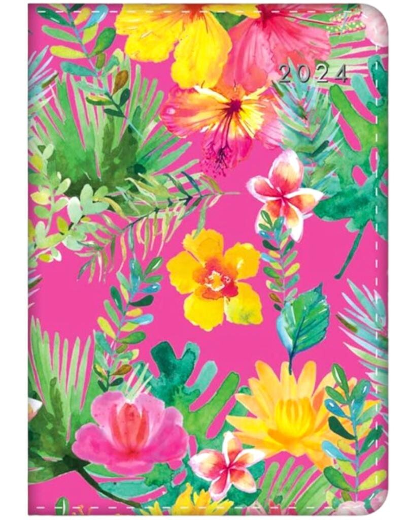 2024 A5 Page A Day Diary Luxury Floral | Grelly UK